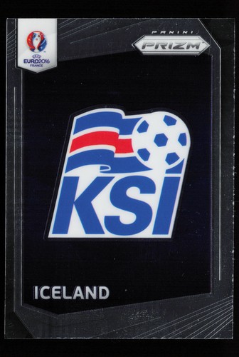 2016 Panini Prizm UEFA Euro Country Logos #20 Iceland - Iceland Soccer ...
