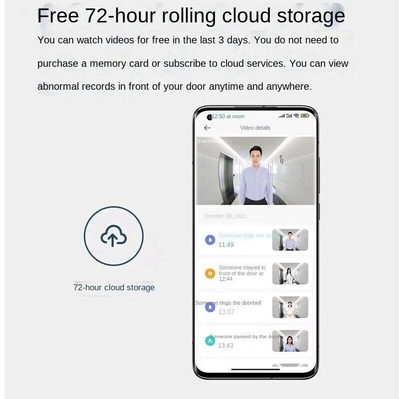 Xiaomi Smart Door-bell 3 WiFi Smart Intercom Ring Security Phone Camera ...