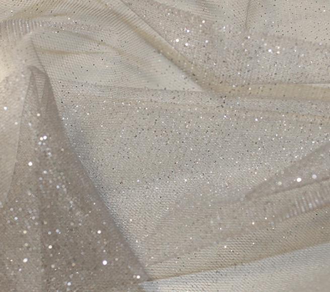 Glitter Tulle Fabric Soft Dress Net 150cm Wide Sheer Costume Sparkle ...