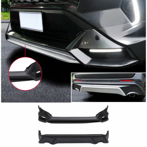 For 2019-2023 Toyota RAV4 Black Primed Front Rear Bumper Diffuser ...