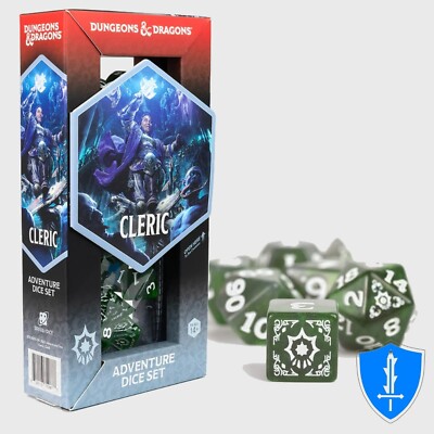 Cleric Class Dice - Set of 15 Green - Sirius Dice D&D RPG | eBay