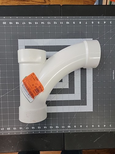 Charlotte Pipe PVC005011000 Schedule 40 PVC Long Turn Wye 3 Hub Dia. in ...