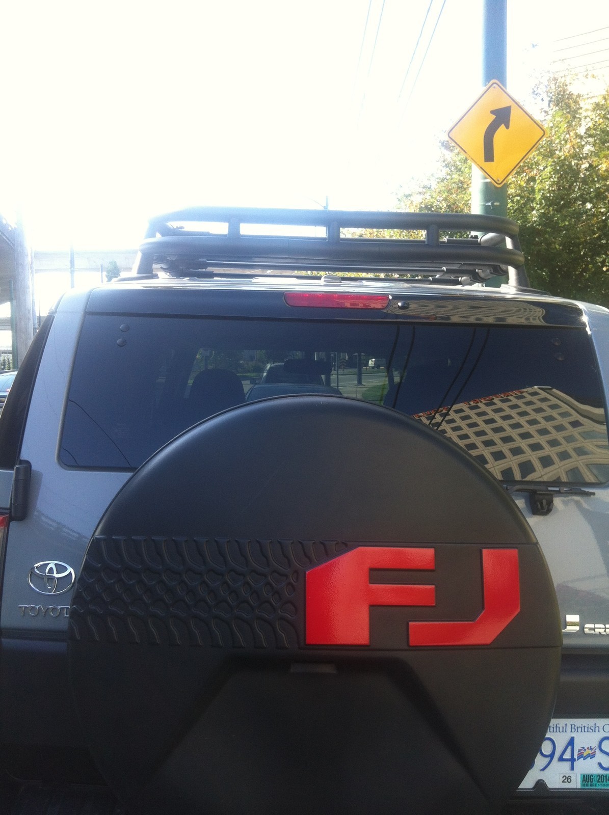 FITS Toyota FJ Cruiser Spare Tire Cover Decal 07 08 09 2010 2011 2012 ...