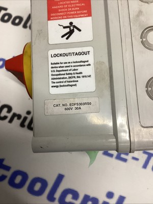 MERSEN EDFS303RS0 DISCONNECT SWITCH ENCLOSURE J-509 | eBay