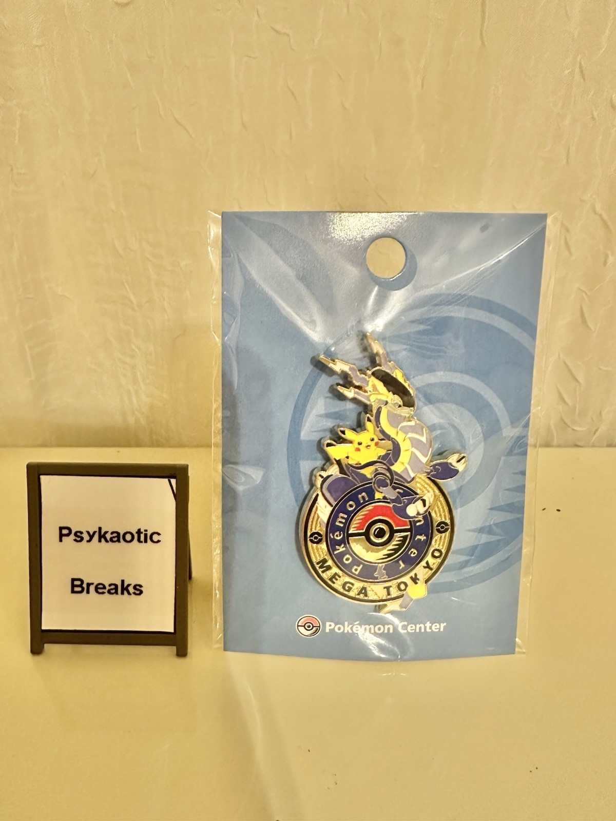 Pokemon Center MEGA Tokyo Limited Pikachu Miraidon Logo Pin Badge NEW ...