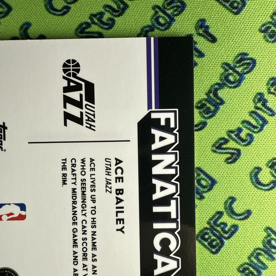 2025-26 Topps Chrome Ace Bailey Fanatical #FAN-25 Refractor Case Hit RC ...
