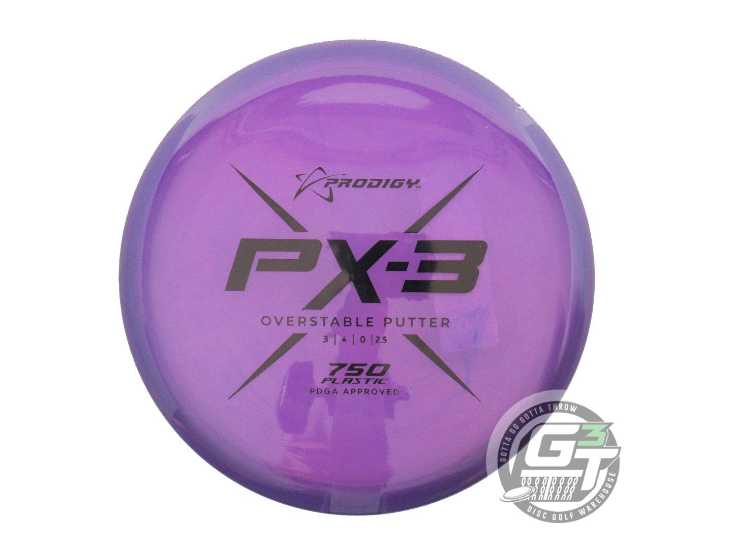NEW Prodigy Discs 750 PX3 165g Purple Black Stamp Putter Golf Disc | eBay