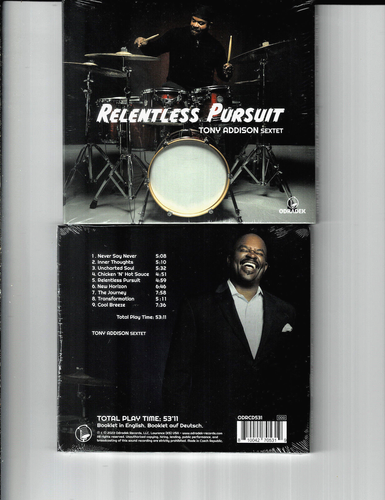 TONY ADDISON SEXTET - RELENTLESS PURSUIT (CD 2023) NEW *9 TRACKS*^PRE ...