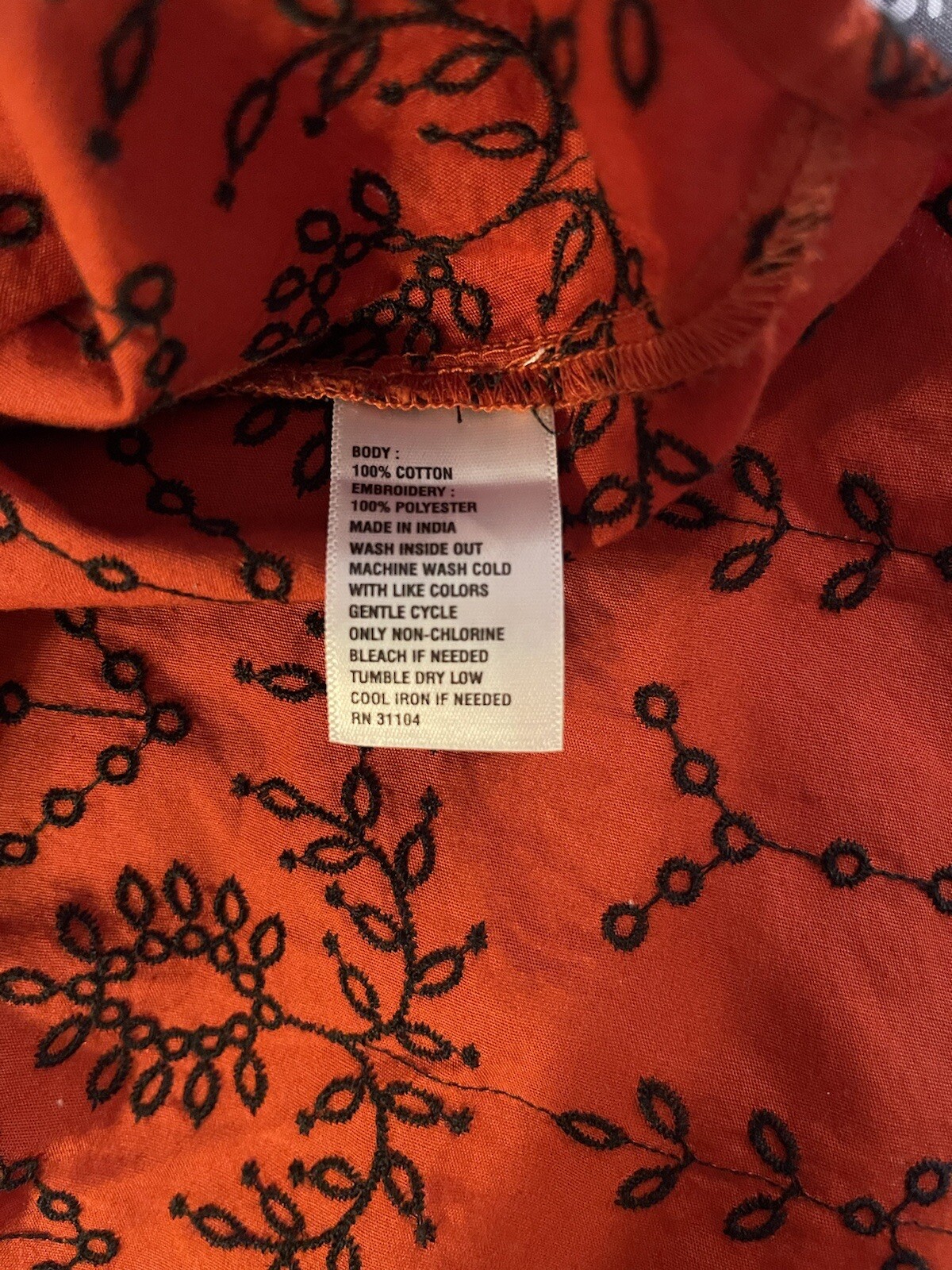 Crown & Ivy Burnt Orange Flutter Sleeve Top - Gem