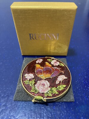 Vintage Rucinni Enameled Mirror Handbag Accessories | eBay