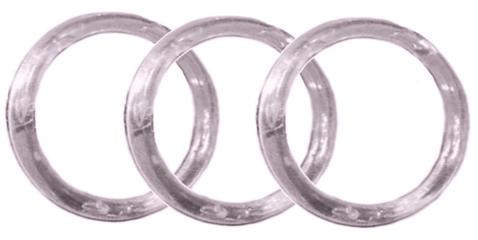 6 clear plastic rings decorations arts & crafts accessory 5" | eBay