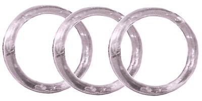 6 clear plastic rings decorations arts & crafts accessory 5" | eBay