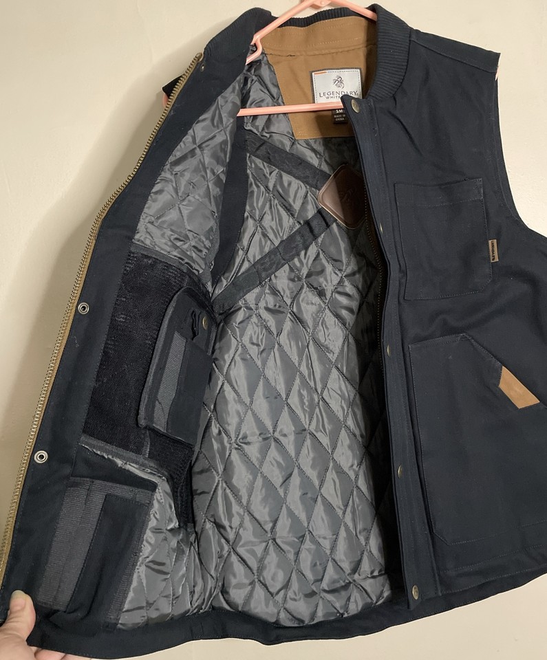 NWT Legendary Whitetails Concealed Carry Canvas CrossTrail Vest Mens SM ...