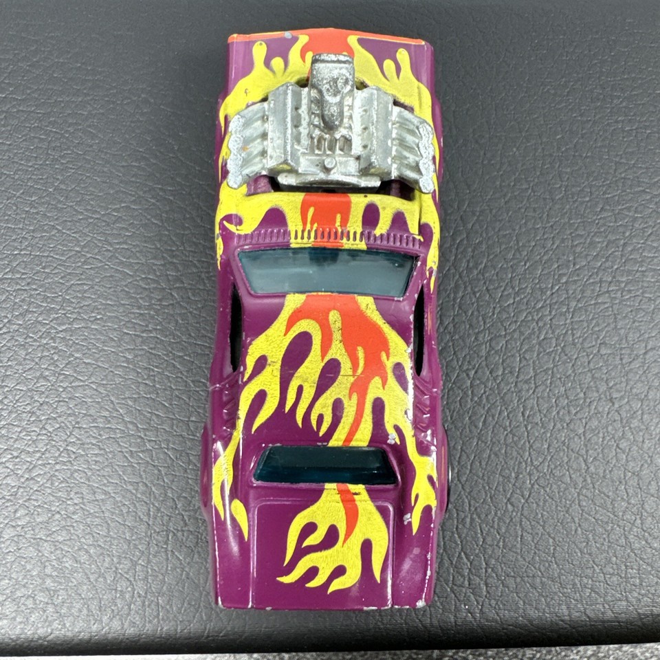 Hot Wheels Flying Colors Redline Rodger Dodger Purple Plum Flames No ...