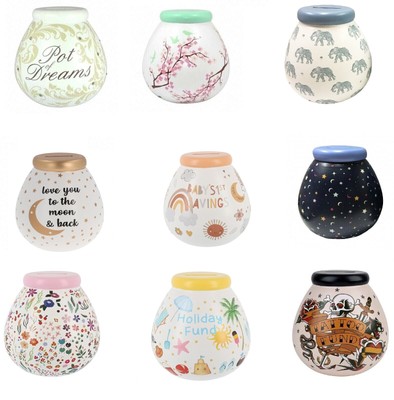 POT OF DREAMS CERAMIC MONEY BOX/ POT (Break To Open) - VARIOUS DESIGNS ...