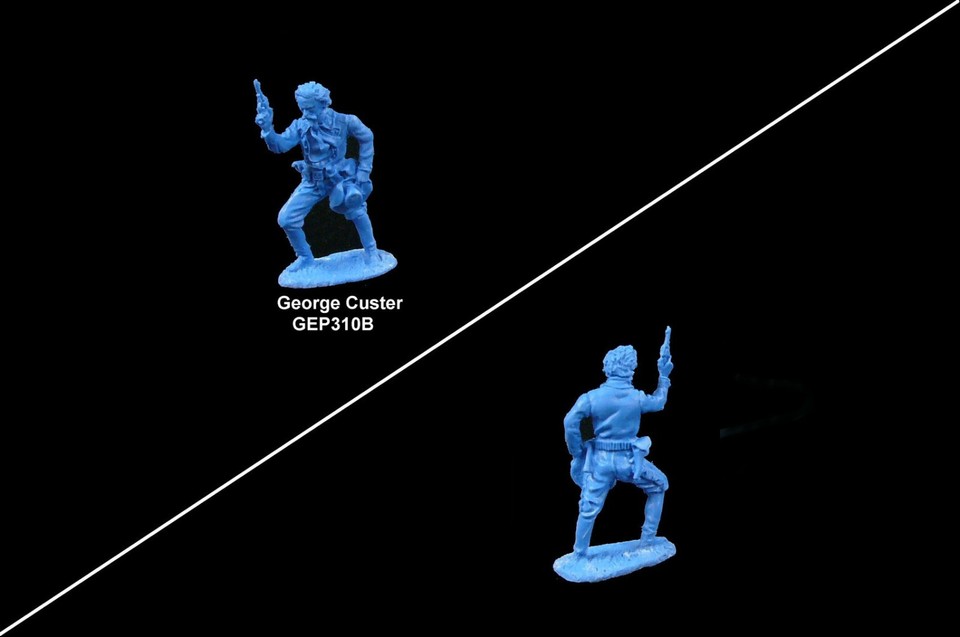 Custer's Last Stand 7th Cavalry Custer 54mm toy soldiers Marx YOU ...