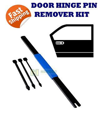 4pc DOOR HINGE PIN REMOVER EXTRACTOR TOOL COMMODORE AUTOMOTIVE PANEL ...