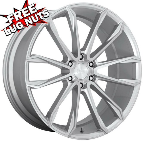 24 inch 24x10 DUB 1PC S248 CLOUT SILVER BRUSHED wheels 6x5.5 6x139.7 ...