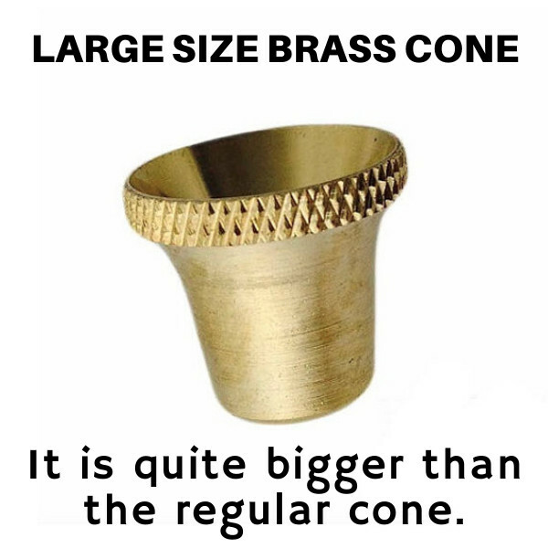 LARGE Brass Cone Piece PARTY Cones Bonza Bucket Billy Cones Smoking ...