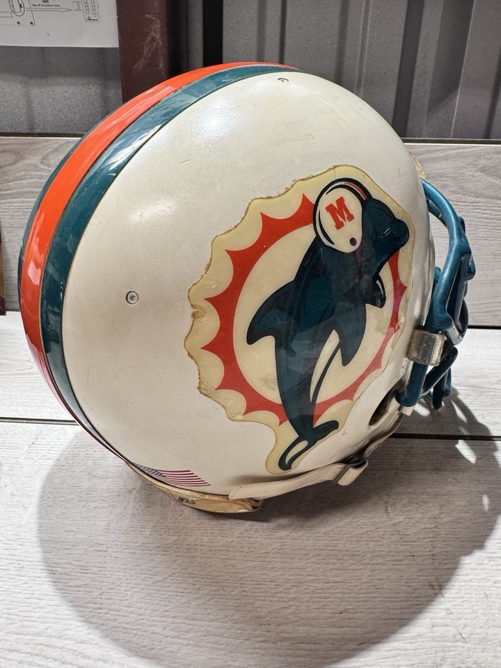 Vintage Riddell Miami Dolphins ADAMS FULL SIZE Football Helmet! | eBay