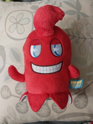 NAMCO Pac-Man Stuffed Ghostly Adventures BLINKY Ghost PLUSH TOY DOLL ...