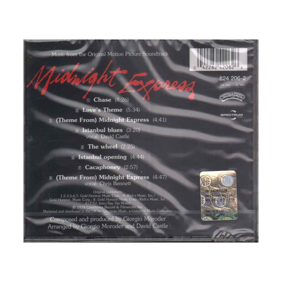 Giorgio Moroder CD Midnight Express OST Soundtrack Sigillato ...