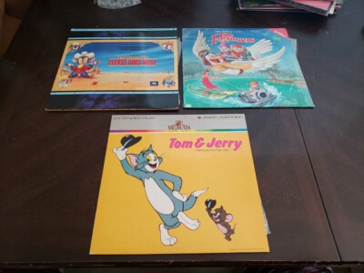 Lot of 3 Laserdiscs Tom & Jerry AN AMERICAN TAIL 2: FIEVEL GOES WEST ...
