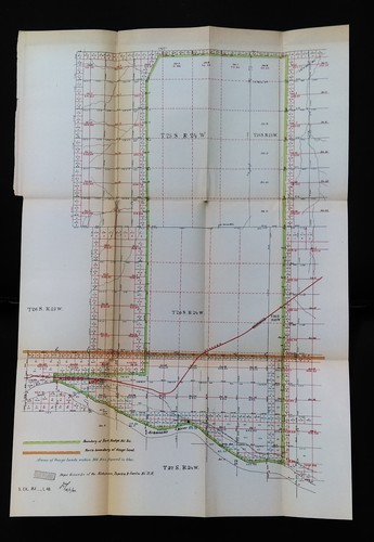 1882 Ft Dodge Military Reservation Osage Atchinson AK Santa Fe Railroad ...