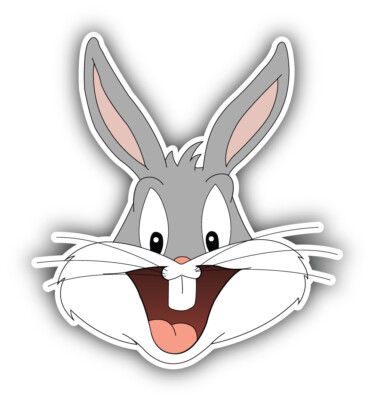 Looney Tunes Cartoon Bugs Bunny Sticker Bumper Decal - ''SIZES'' | eBay