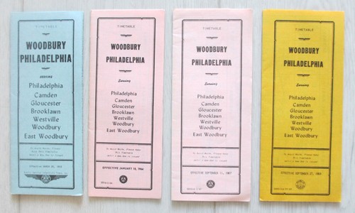 Lot of 4 Vintage Public Service of New Jersey PSNJ Bus Timetables ...