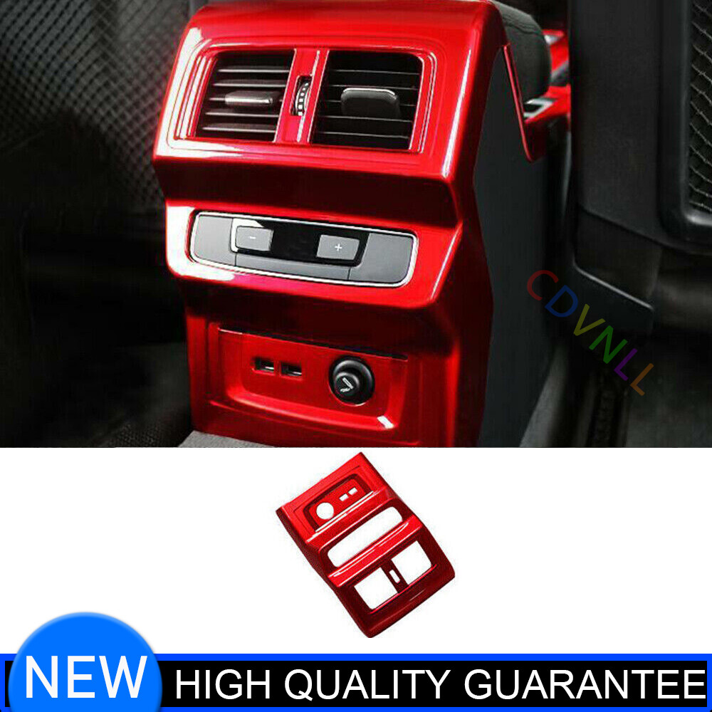 Fit For Audi Q5 2018-2021 Bright Red Car Rear Anti-Kick Panel Air ...