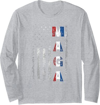 Usa American Flag Cool Mega Pride America Nice Gift Long Sleeve Tshirt ...