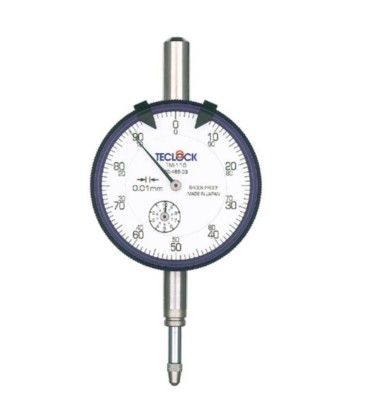 TECLOCK STANDARD DIAL INDICATOR FLAT TYPE (0～10mm) TM-110F MADE IN ...