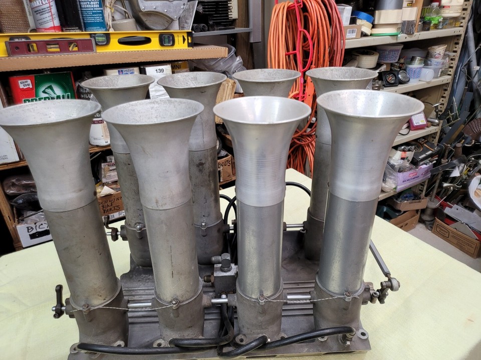 Vintage Original 426 HEMI HILBORN FUEL INJECTION RACING MANIFOLD SET UP ...