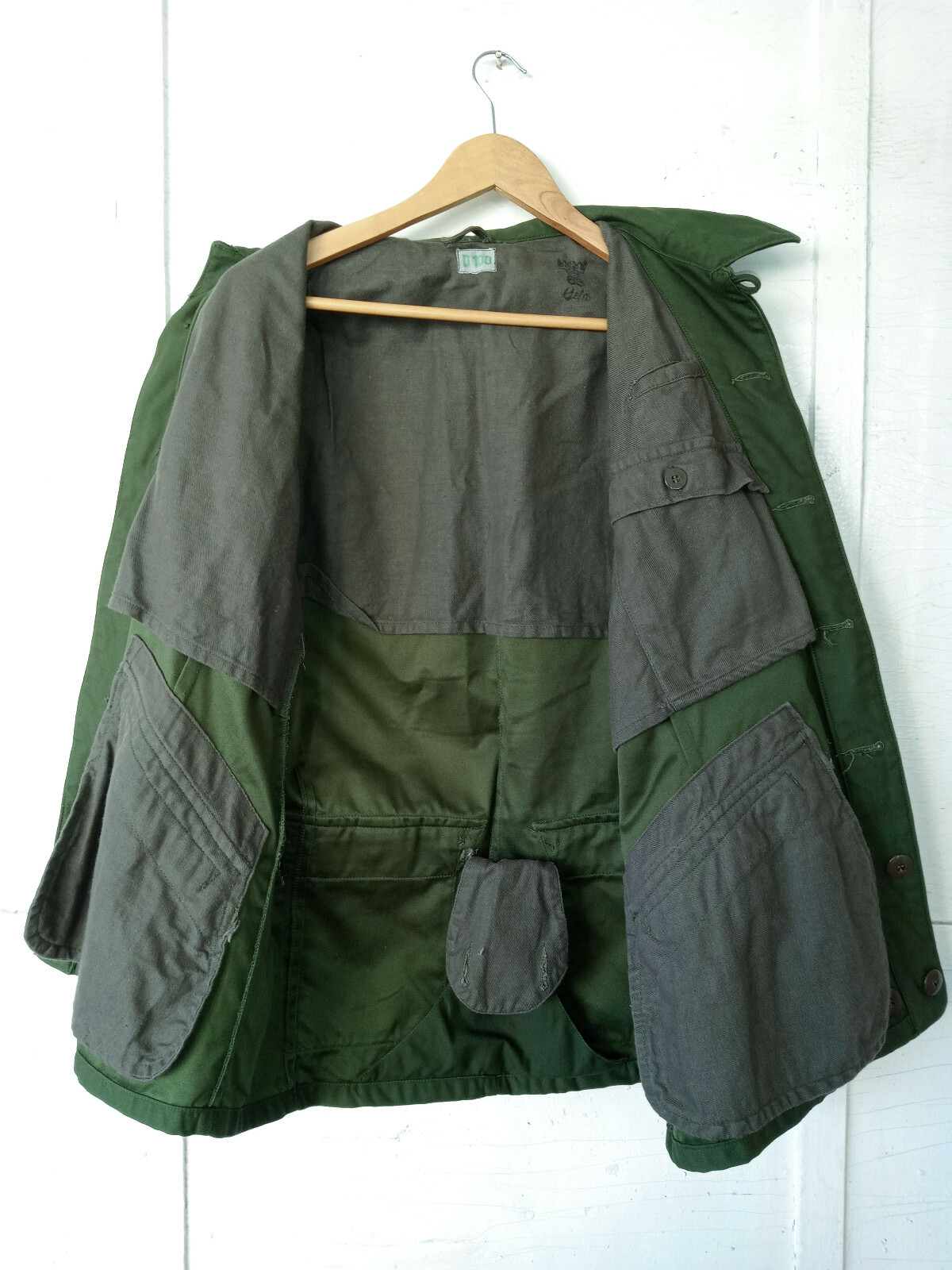 Vintage Swedish Army Coat Military Jacket L size grea… - Gem