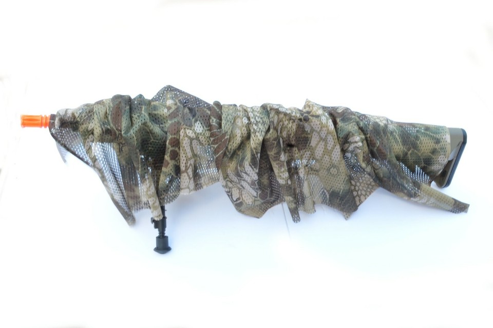 Camouflage Rifle Sniper Veil Netting Mesh Gun Wrap Material - Camo ...