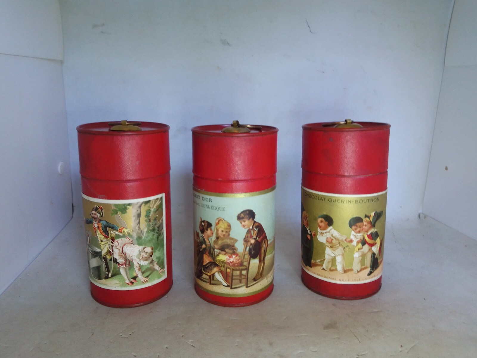 ANCIENNE BOITE PUBLICITAIRE CHROMO EN CARTON ET FER | eBay