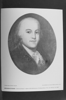Edward Rutledge - Print by International Portrait Gallery - Vintage ...