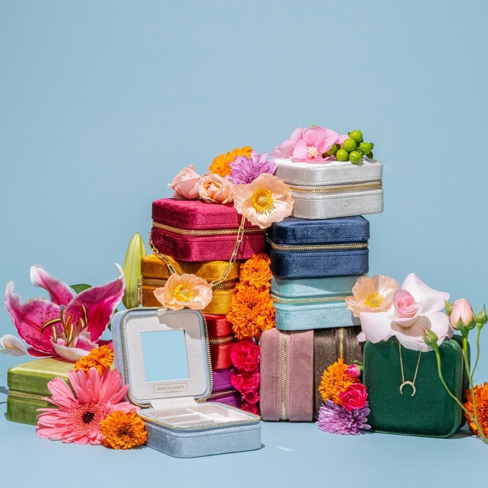 Gorgeous Navy Blue Jewelry Storage Box with Zipper – Ideal Birthday ...