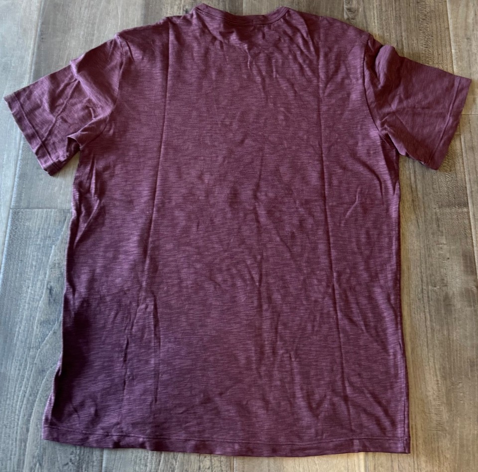 Theory Essential Crew Neck T-Shirt Men Plum Short Sleeve Designer Size ...