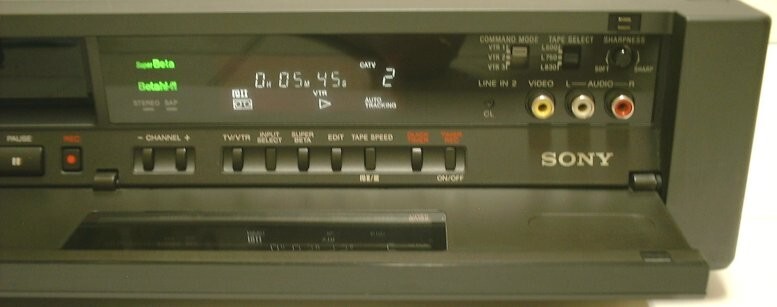 Sony SL-HF2000 Super Beta Betamax HiFi Stereo Player Recorder VCR Deck ...
