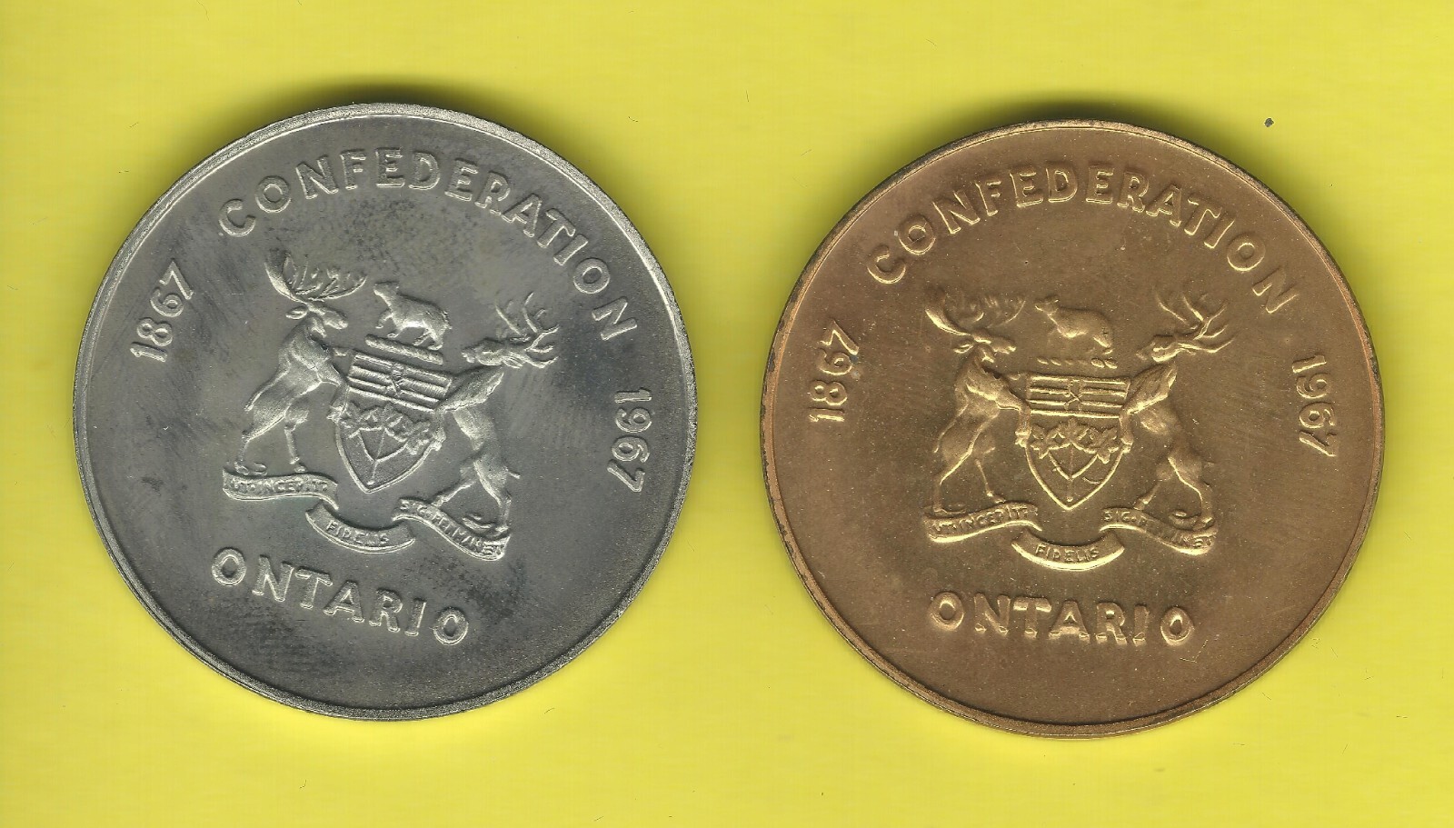 1967 Canada Confederation Token Coin Ontario Role Of Miners In Canada ...