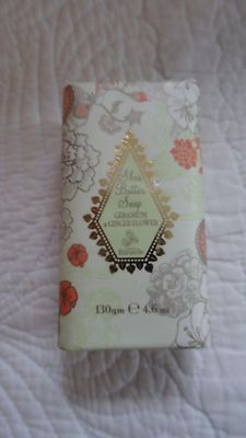 URBAN RITUELLE Scented Shea Butter Soap Geranium & Ginger Flower 4.6 oz ...