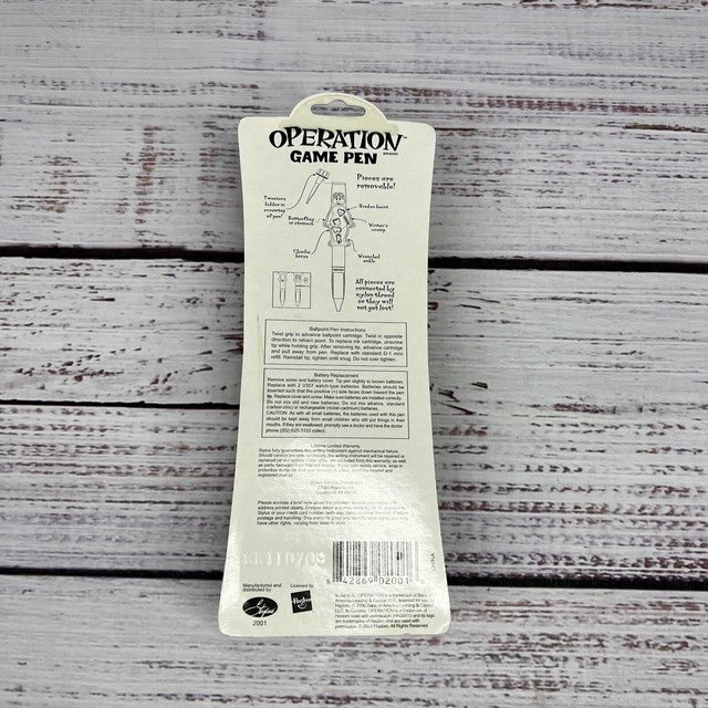 Hasbro Operation Game Pen Built-in Tweezers Factory 2006 for sale ...