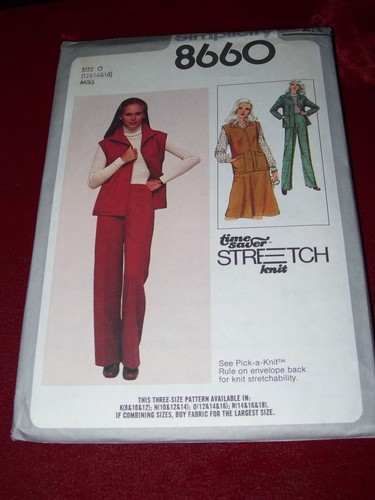 🌻1978 UNCIRCULATED SIMPLICITY 8660-LADIES SKIRT-VEST-JACKET-PANT ...