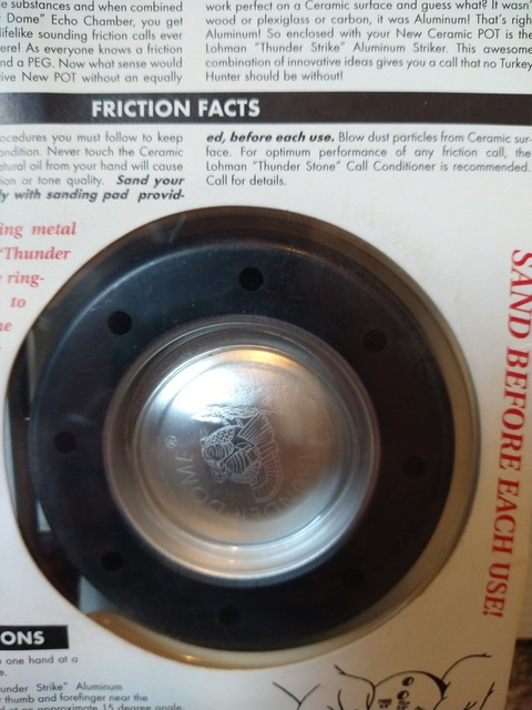 Vintage Lohman Game Calls Model #859 Ceramic Turkey Pot Call for sale ...