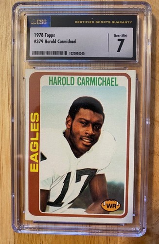 1978 Topps Harold Carmichael Football Card # 379, CSG Graded: Near Mint ...