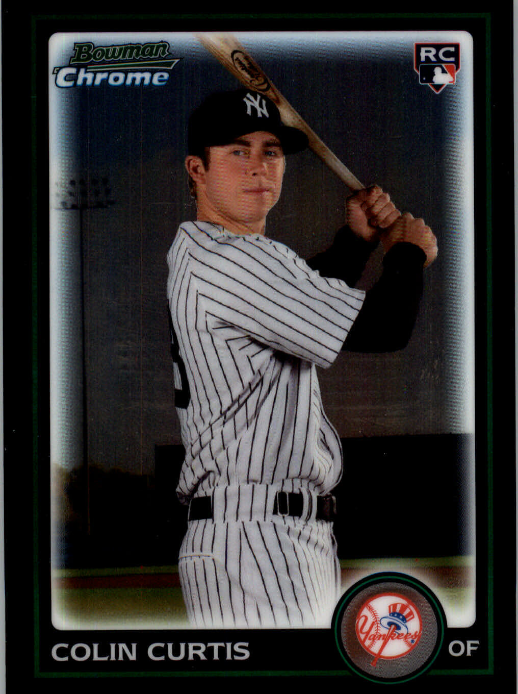 2010 Bowman Draft Picks Chrome #BDP6 Colin Curtis RC - Yankees Rookie ...