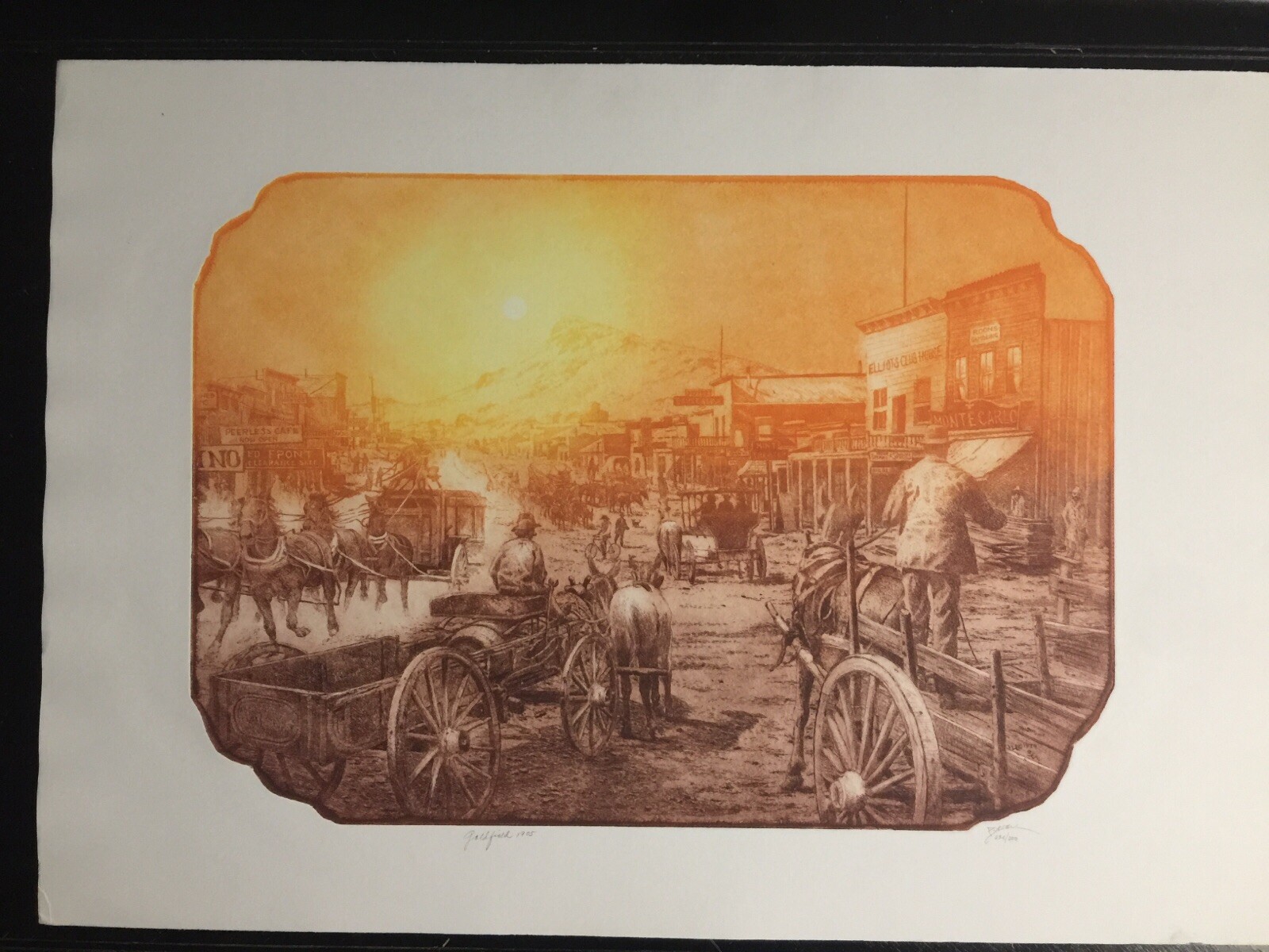 Roy Purcell, Goldfield 1905, Aquatint Etching Signed And Numbered ...
