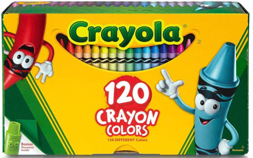 Crayola 52-6920 Giant Chest of 120 Color Crayons With Sharpener for ...